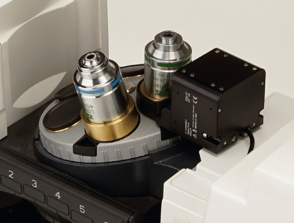 共聚焦显微镜聚焦面的调整